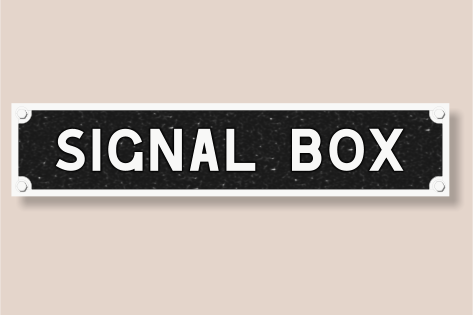 Custom GWR Signal Box Nameplate Download (4mm) | The Pattern Shop